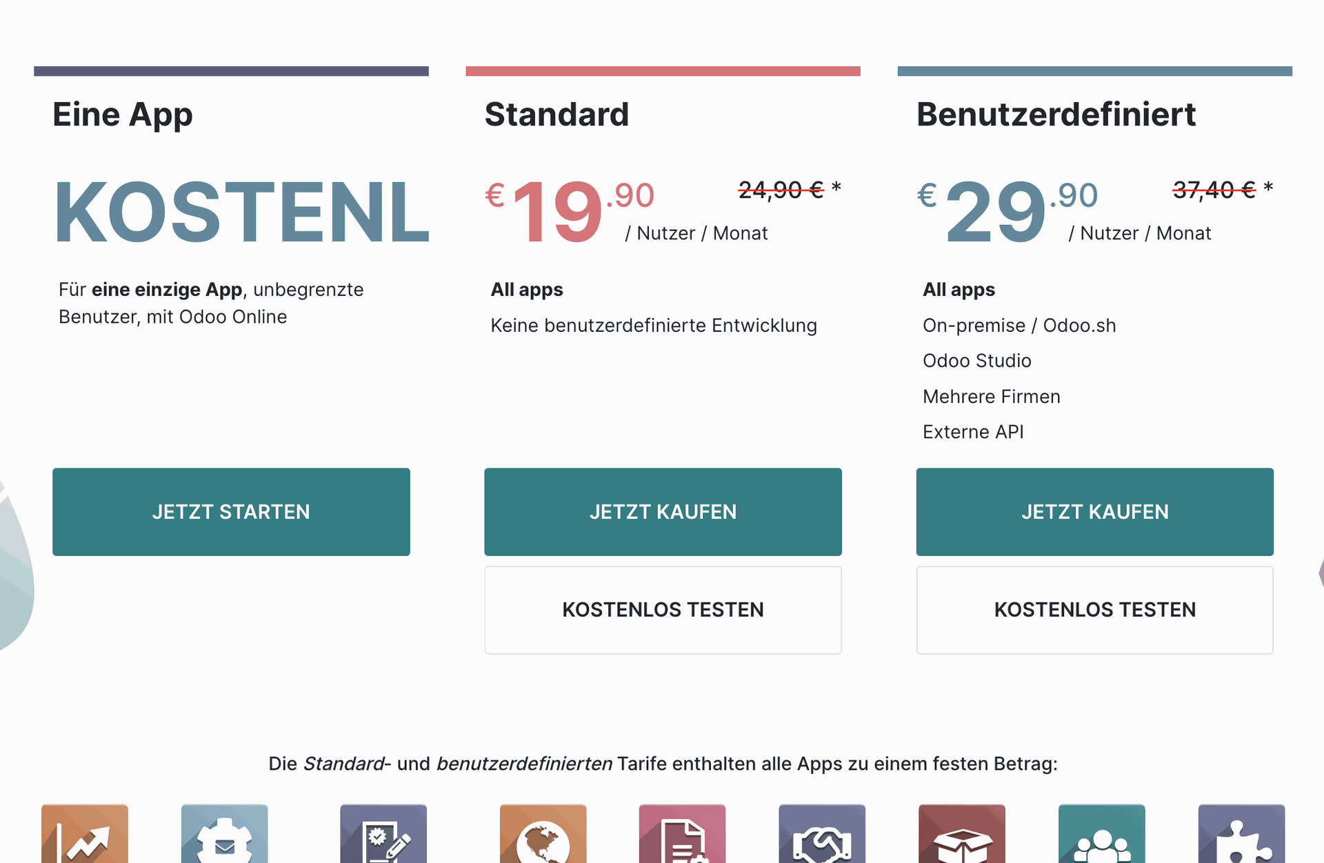 Neue Odoo Preisstruktur - bloopark.de